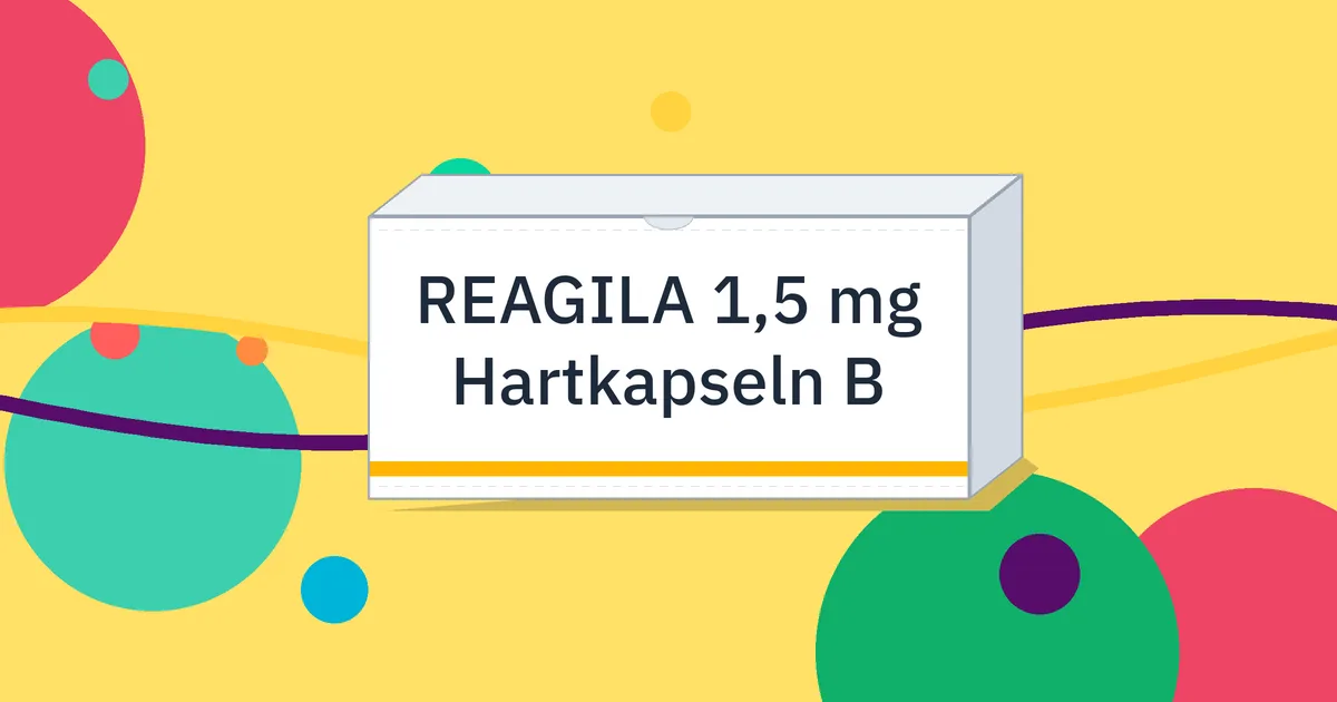 Symbolbild: Packung mit der Aufschrift REAGILA 1,5 mg Hartkapseln B (PZN 17449075) – Verfügbarkeit und Bezug in Apotheken in Frankfurt am Main