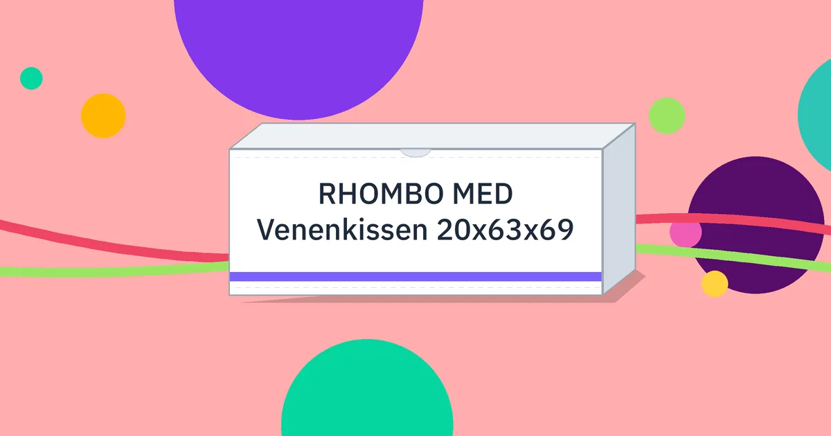 Symbolbild: Packung mit der Aufschrift RHOMBO MED Venenkissen 20x63x69 (PZN 03947935) – Verfügbarkeit und Bezug in Apotheken in Frankfurt am Main