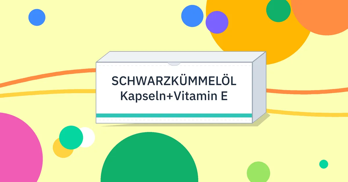 Symbolbild: Packung mit der Aufschrift SCHWARZKÜMMELÖL Kapseln+Vitamin E (PZN 00746550) – Verfügbarkeit und Bezug in Apotheken in Frankfurt am Main