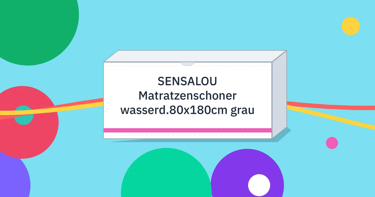 Symbolbild: Packung mit der Aufschrift SENSALOU Matratzenschoner wasserd.80x180cm grau (PZN 20739718) – Verfügbarkeit und Bezug in Apotheken in Frankfurt am Main