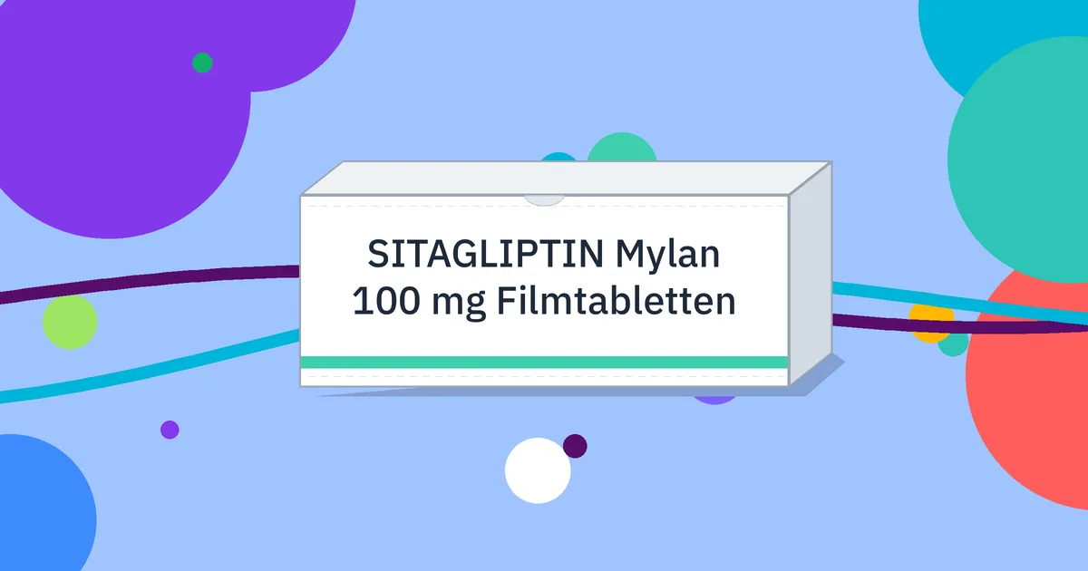 Symbolbild: Packung mit der Aufschrift SITAGLIPTIN Mylan 100 mg Filmtabletten (PZN 17975390) – Verfügbarkeit und Bezug in Apotheken in Frankfurt am Main
