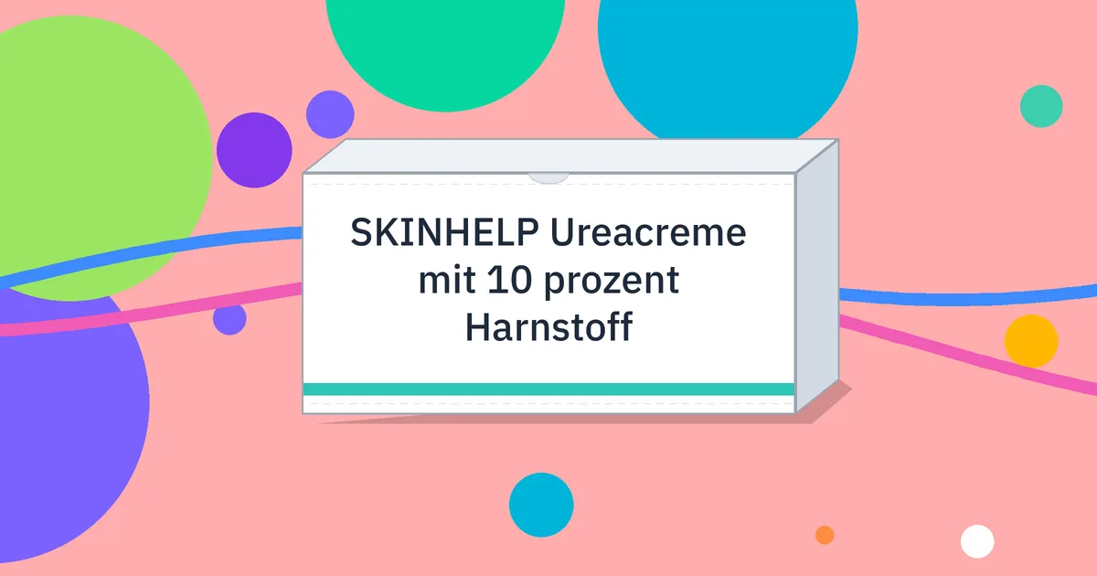 Symbolbild: Packung mit der Aufschrift SKINHELP Ureacreme mit 10 prozent Harnstoff (PZN 10839092) – Verfügbarkeit und Bezug in Apotheken in Frankfurt am Main