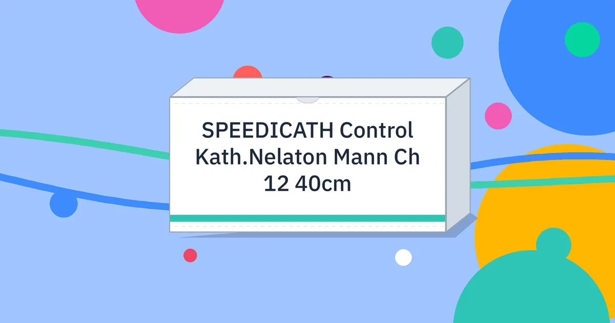 Symbolbild: Packung mit der Aufschrift SPEEDICATH Control Kath.Nelaton Mann Ch 12 40cm (PZN 18354968) – Verfügbarkeit und Bezug in Apotheken in Frankfurt am Main