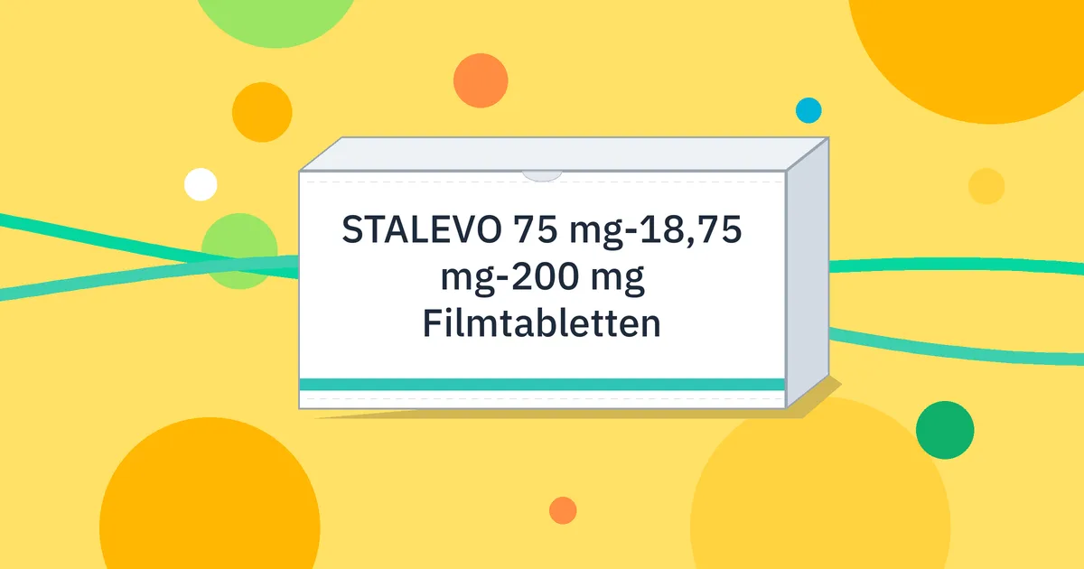 Symbolbild: Packung mit der Aufschrift STALEVO 75 mg-18,75 mg-200 mg Filmtabletten (PZN 19520682) – Verfügbarkeit und Bezug in Apotheken in Frankfurt am Main