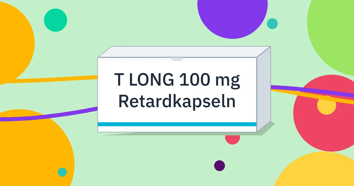 Symbolbild: Packung mit der Aufschrift T LONG 100 mg Retardkapseln (PZN 11105676) – Verfügbarkeit und Bezug in Apotheken in Frankfurt am Main