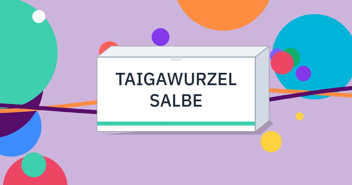 Symbolbild: Packung mit der Aufschrift TAIGAWURZEL SALBE (PZN 18396464) – Verfügbarkeit und Bezug in Apotheken in Frankfurt am Main