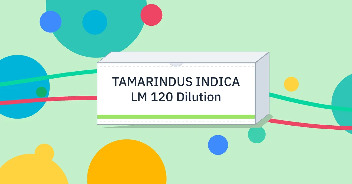 Symbolbild: Packung mit der Aufschrift TAMARINDUS INDICA LM 120 Dilution (PZN 13686996) – Verfügbarkeit und Bezug in Apotheken in Frankfurt am Main