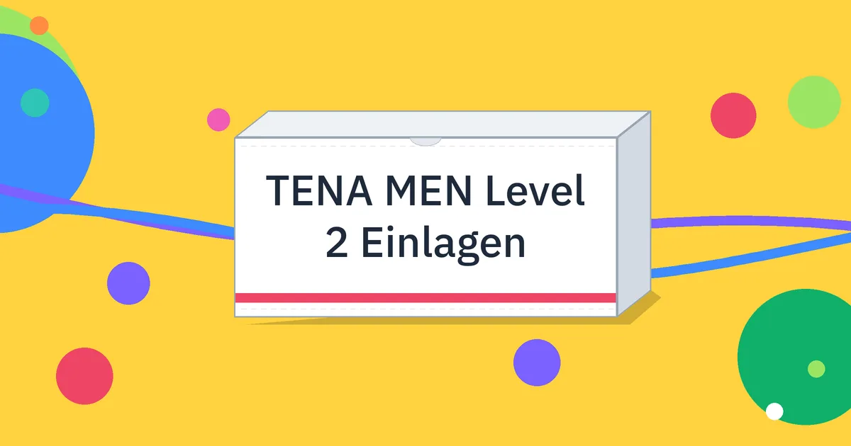 Symbolbild: Packung mit der Aufschrift TENA MEN Level 2 Einlagen (PZN 10004884) – Verfügbarkeit und Bezug in Apotheken in Frankfurt am Main