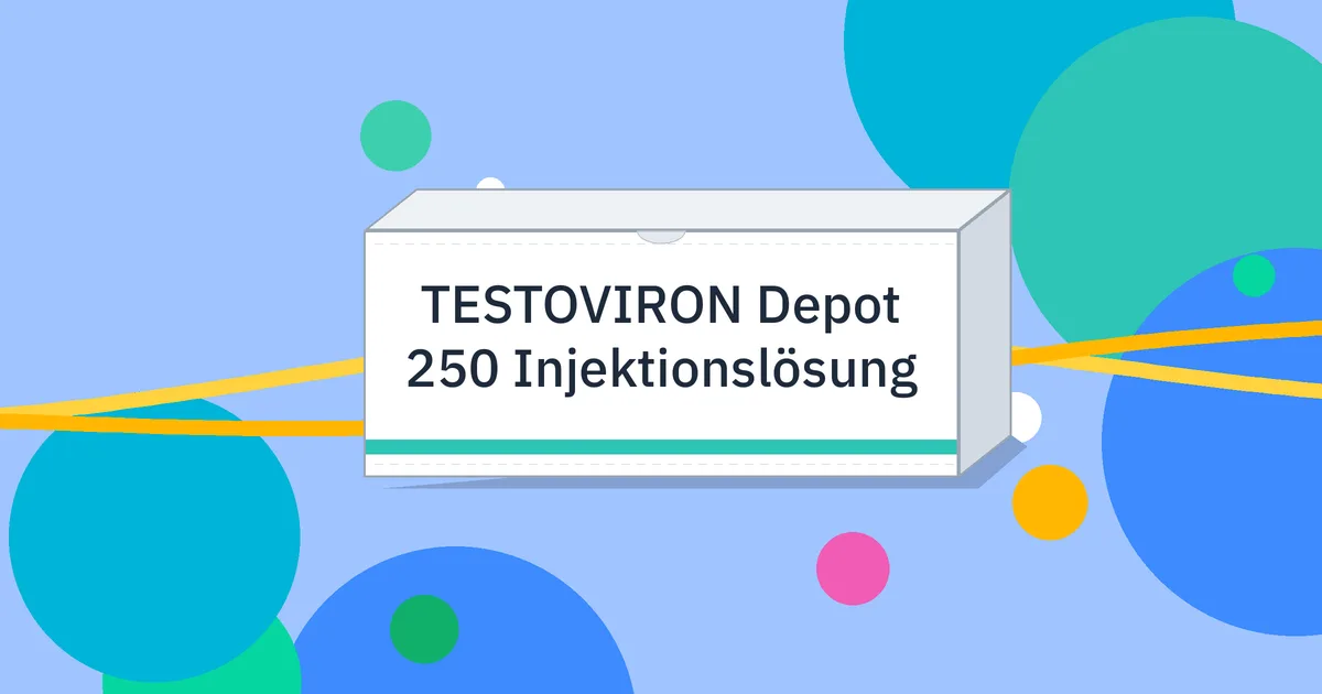Symbolbild: Packung mit der Aufschrift TESTOVIRON Depot 250 Injektionslösung (PZN 16140938) – Verfügbarkeit und Bezug in Apotheken in Frankfurt am Main