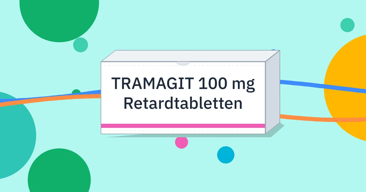 Symbolbild: Packung mit der Aufschrift TRAMAGIT 100 mg Retardtabletten (PZN 01309001) – Verfügbarkeit und Bezug in Apotheken in Frankfurt am Main