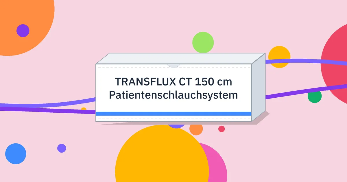 Symbolbild: Packung mit der Aufschrift TRANSFLUX CT 150 cm Patientenschlauchsystem (PZN 13897960) – Verfügbarkeit und Bezug in Apotheken in Frankfurt am Main