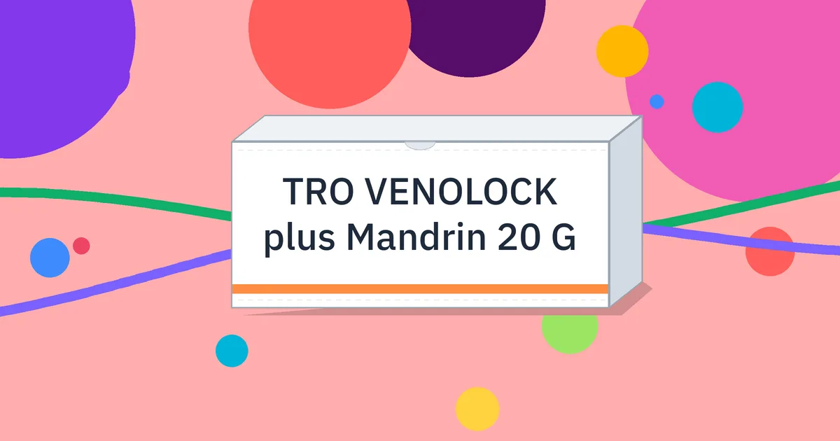 Symbolbild: Packung mit der Aufschrift TRO VENOLOCK plus Mandrin 20 G (PZN 11187786) – Verfügbarkeit und Bezug in Apotheken in Frankfurt am Main