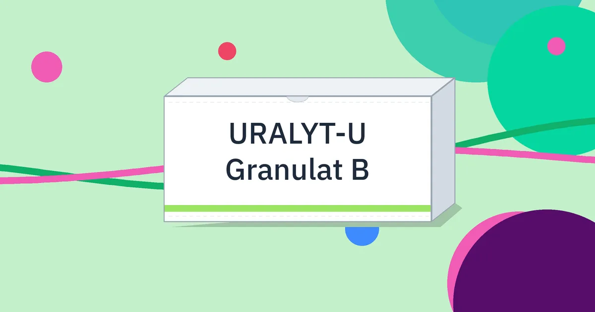 Symbolbild: Packung mit der Aufschrift URALYT-U Granulat B (PZN 12444676) – Verfügbarkeit und Bezug in Apotheken in Frankfurt am Main