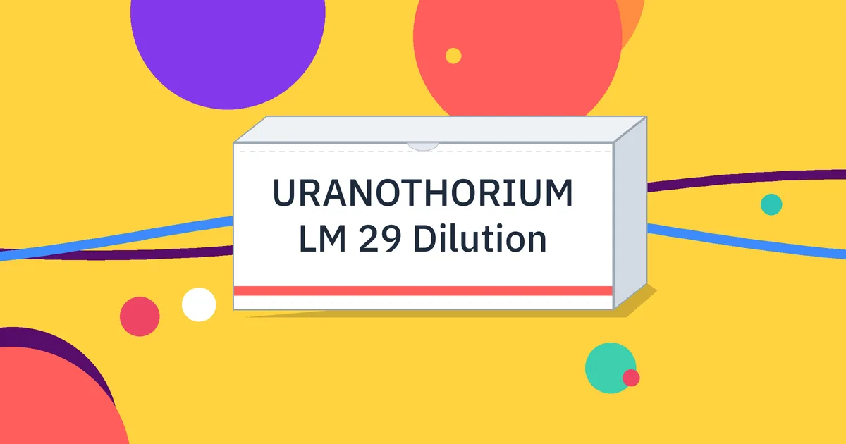Symbolbild: Packung mit der Aufschrift URANOTHORIUM LM 29 Dilution (PZN 13256959) – Verfügbarkeit und Bezug in Apotheken in Frankfurt am Main