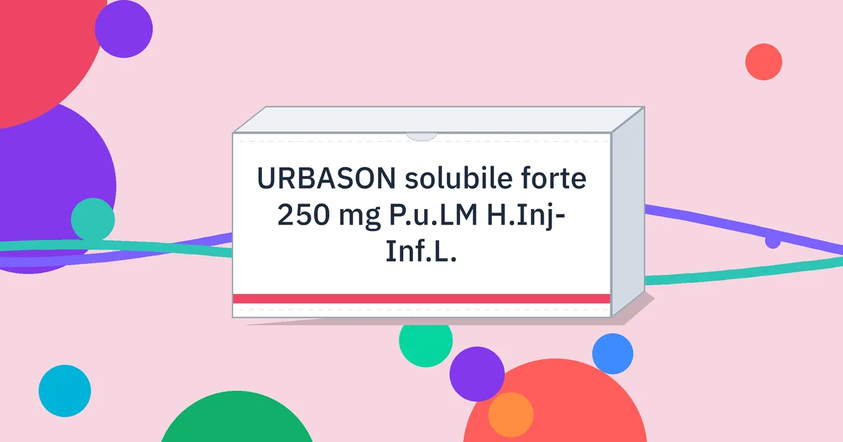 Symbolbild: Packung mit der Aufschrift URBASON solubile forte 250 mg P.u.LM H.Inj-Inf.L. (PZN 04966604) – Verfügbarkeit und Bezug in Apotheken in Frankfurt am Main