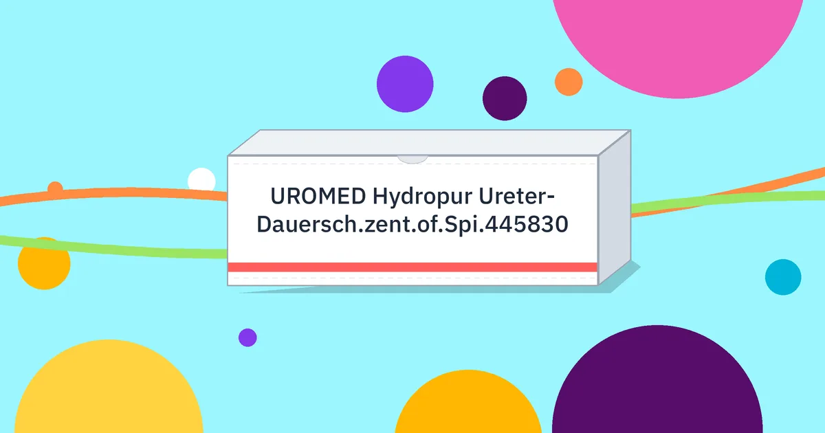 Symbolbild: Packung mit der Aufschrift UROMED Hydropur Ureter-Dauersch.zent.of.Spi.445830 (PZN 11371567) – Verfügbarkeit und Bezug in Apotheken in Frankfurt am Main