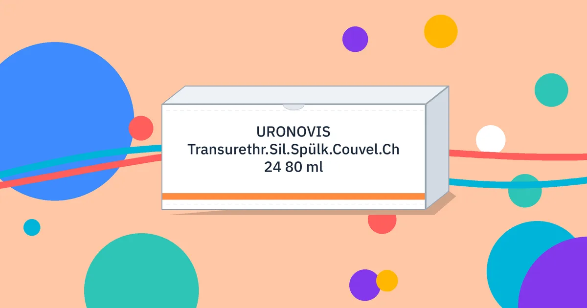 Symbolbild: Packung mit der Aufschrift URONOVIS Transurethr.Sil.Spülk.Couvel.Ch 24 80 ml (PZN 00796140) – Verfügbarkeit und Bezug in Apotheken in Frankfurt am Main