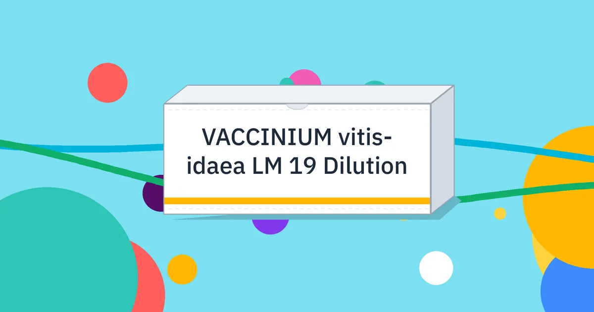 Symbolbild: Packung mit der Aufschrift VACCINIUM vitis-idaea LM 19 Dilution (PZN 13260932) – Verfügbarkeit und Bezug in Apotheken in Frankfurt am Main