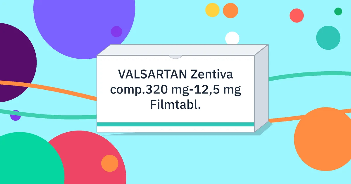 Symbolbild: Packung mit der Aufschrift VALSARTAN Zentiva comp.320 mg-12,5 mg Filmtabl. (PZN 09123678) – Verfügbarkeit und Bezug in Apotheken in Frankfurt am Main