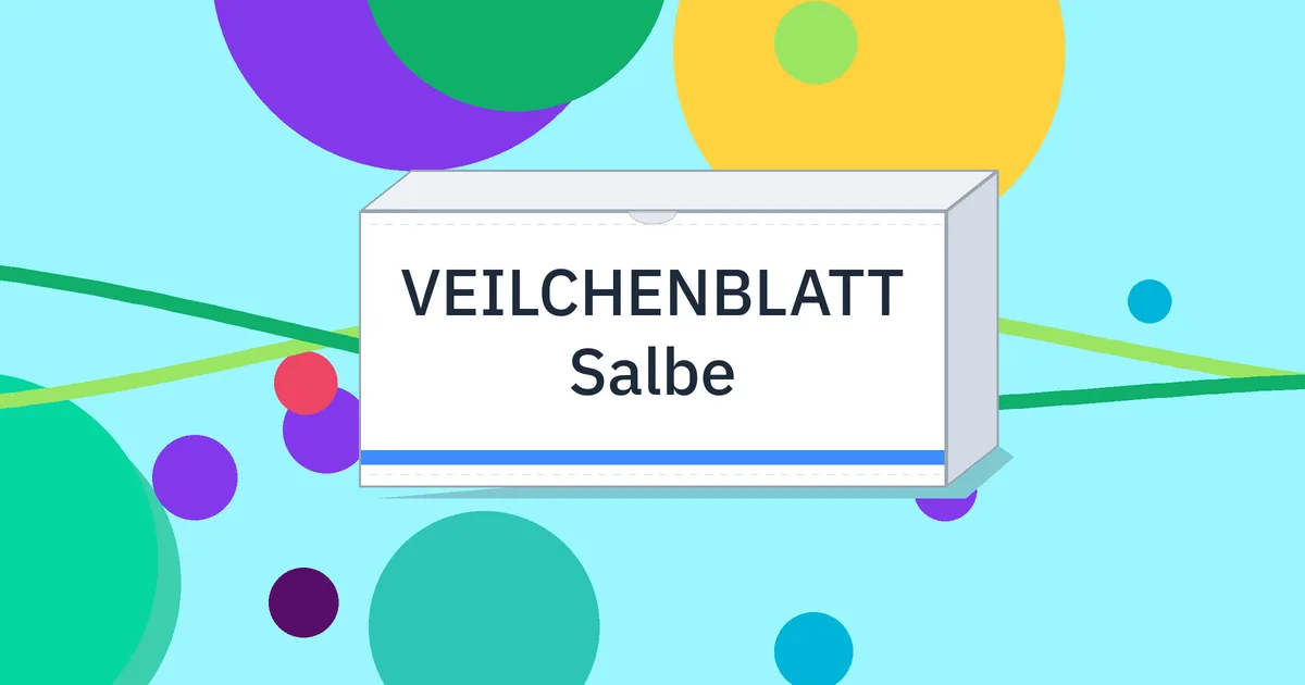 Symbolbild: Packung mit der Aufschrift VEILCHENBLATT Salbe (PZN 18396642) – Verfügbarkeit und Bezug in Apotheken in Frankfurt am Main