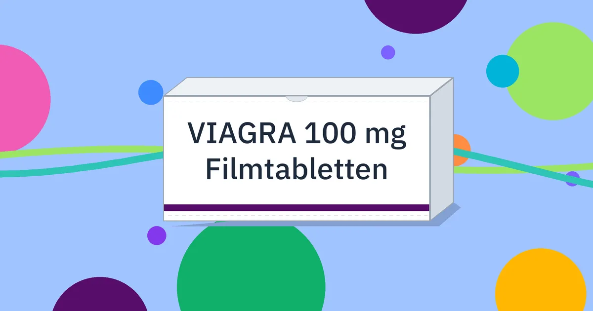 Symbolbild: Packung mit der Aufschrift VIAGRA 100 mg Filmtabletten (PZN 01741951) – Verfügbarkeit und Bezug in Apotheken in Frankfurt am Main