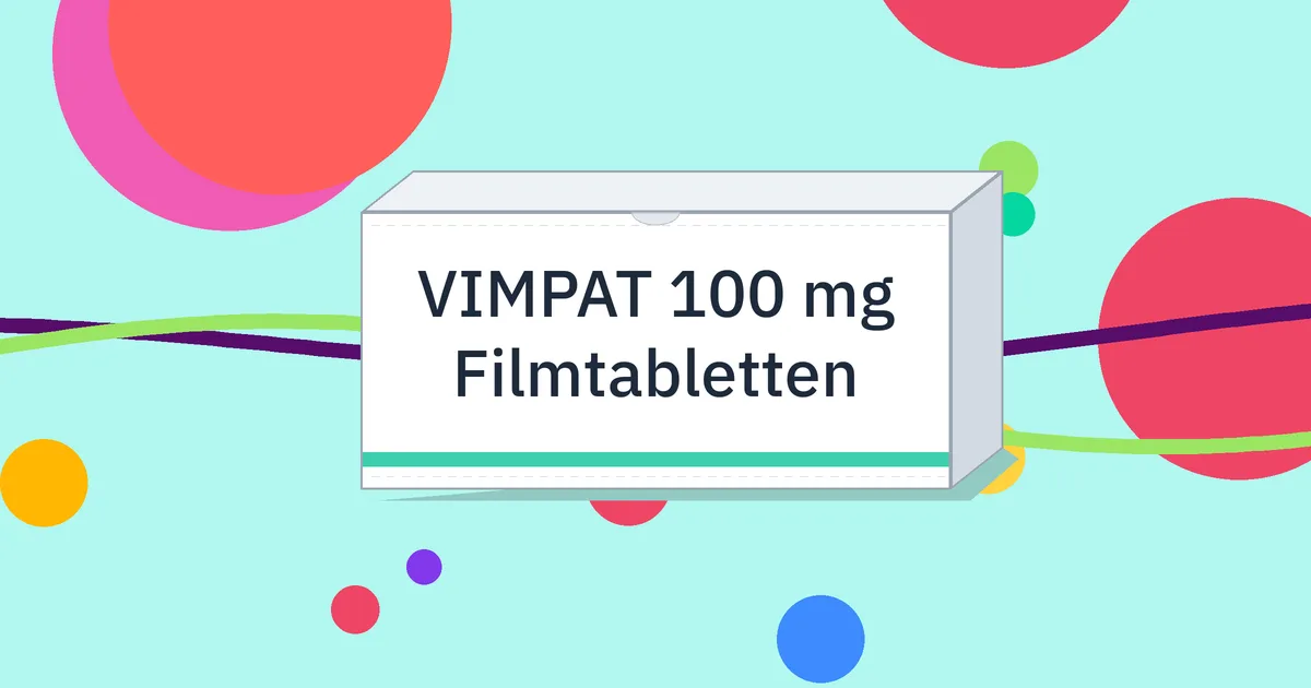 Symbolbild: Packung mit der Aufschrift VIMPAT 100 mg Filmtabletten (PZN 16488417) – Verfügbarkeit und Bezug in Apotheken in Frankfurt am Main