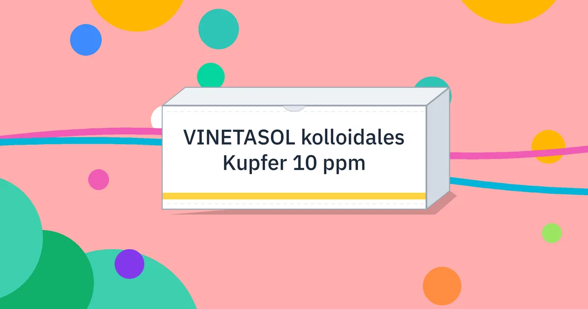 Symbolbild: Packung mit der Aufschrift VINETASOL kolloidales Kupfer 10 ppm (PZN 19160203) – Verfügbarkeit und Bezug in Apotheken in Frankfurt am Main