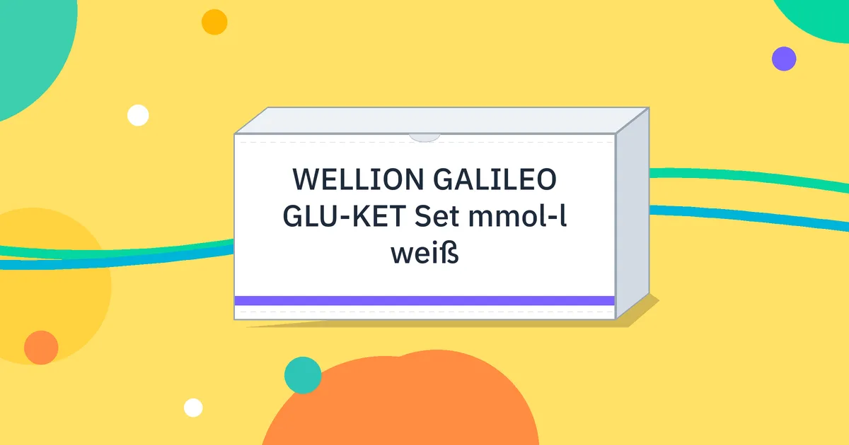 Symbolbild: Packung mit der Aufschrift WELLION GALILEO GLU-KET Set mmol-l weiß (PZN 12470337) – Verfügbarkeit und Bezug in Apotheken in Frankfurt am Main