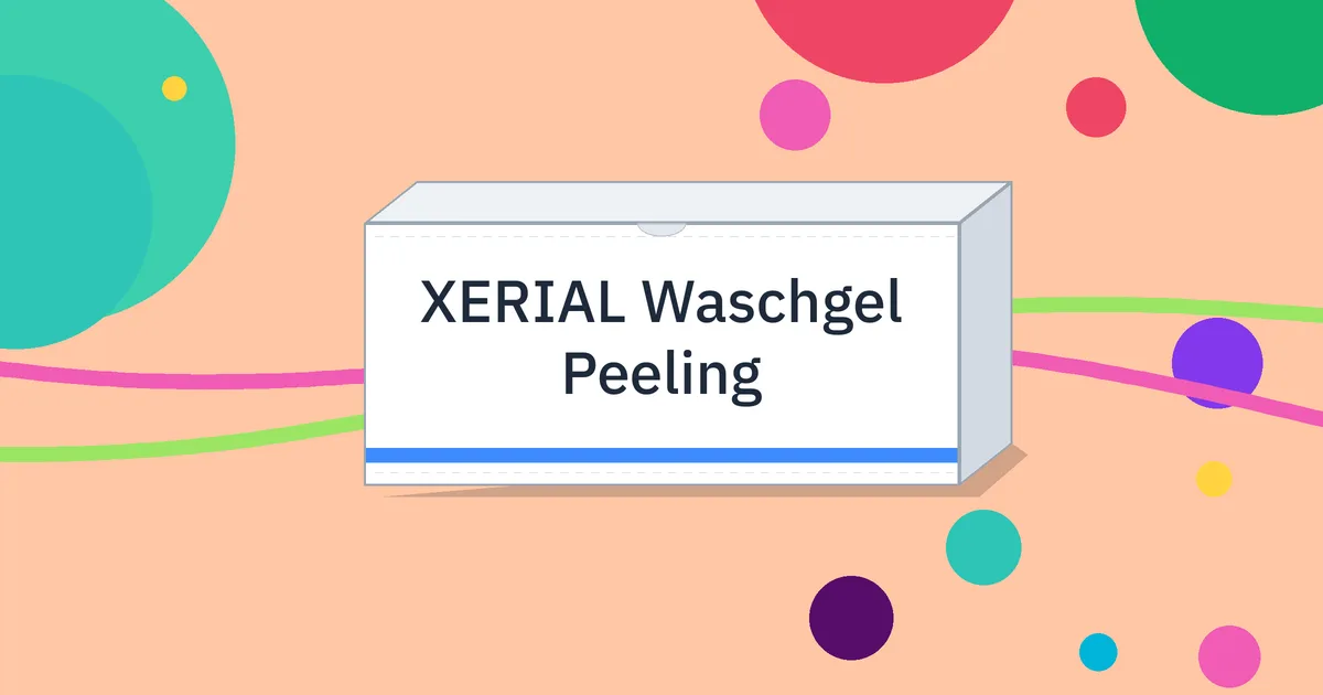 Symbolbild: Packung mit der Aufschrift XERIAL Waschgel Peeling (PZN 20788680) – Verfügbarkeit und Bezug in Apotheken in Frankfurt am Main