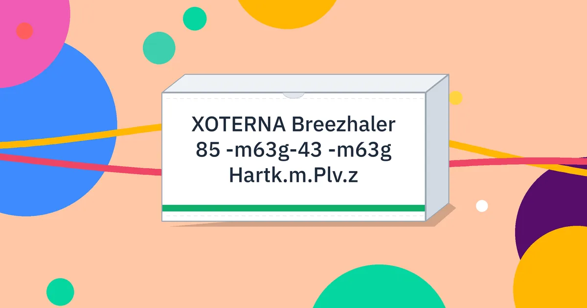 Symbolbild: Packung mit der Aufschrift XOTERNA Breezhaler 85 -m63g-43 -m63g Hartk.m.Plv.z (PZN 14032972) – Verfügbarkeit und Bezug in Apotheken in Frankfurt am Main