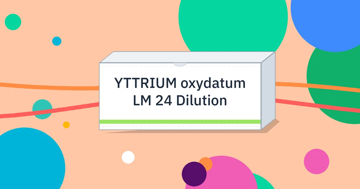Symbolbild: Packung mit der Aufschrift YTTRIUM oxydatum LM 24 Dilution (PZN 13288095) – Verfügbarkeit und Bezug in Apotheken in Frankfurt am Main