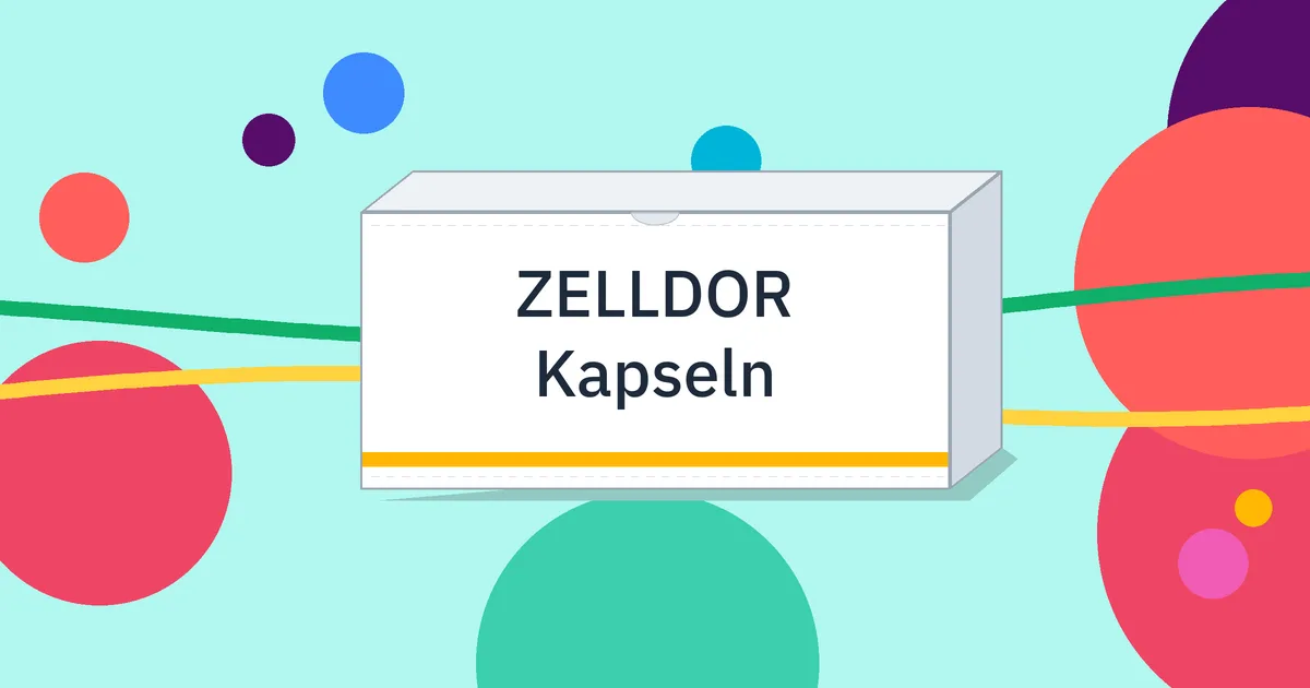 Symbolbild: Packung mit der Aufschrift ZELLDOR Kapseln (PZN 18502452) – Verfügbarkeit und Bezug in Apotheken in Frankfurt am Main