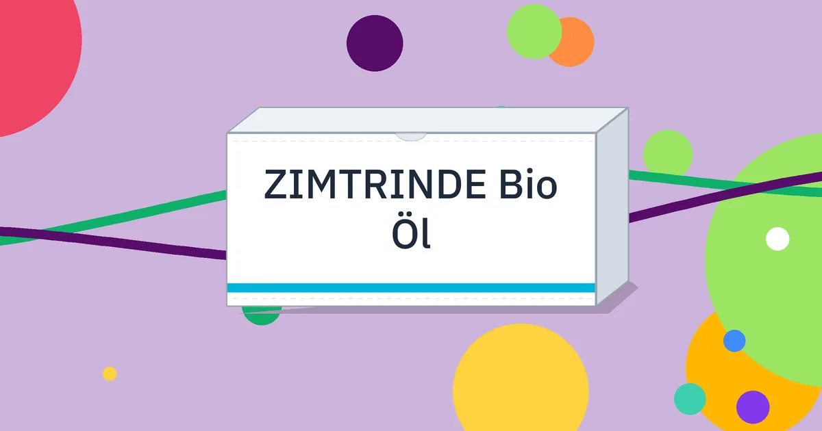 Symbolbild: Packung mit der Aufschrift ZIMTRINDE Bio Öl (PZN 09469046) – Verfügbarkeit und Bezug in Apotheken in Frankfurt am Main