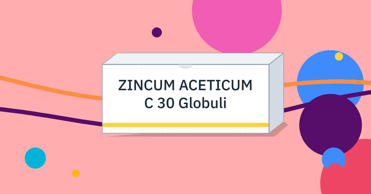 Symbolbild: Packung mit der Aufschrift ZINCUM ACETICUM C 30 Globuli (PZN 16694789) – Verfügbarkeit und Bezug in Apotheken in Frankfurt am Main