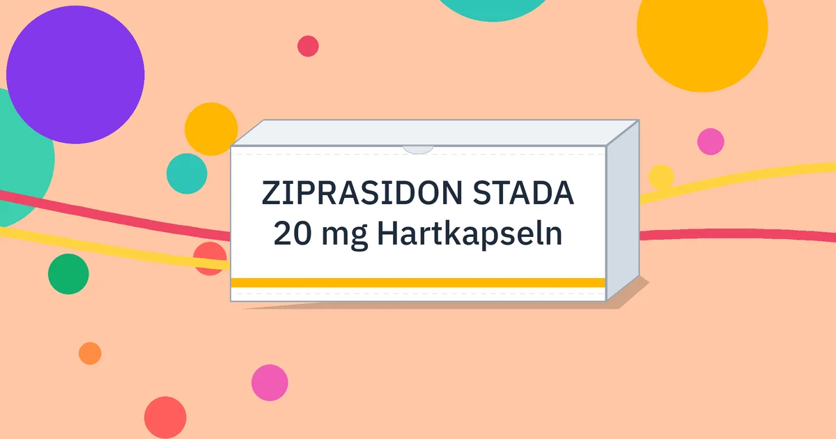 Symbolbild: Packung mit der Aufschrift ZIPRASIDON STADA 20 mg Hartkapseln (PZN 17849030) – Verfügbarkeit und Bezug in Apotheken in Frankfurt am Main