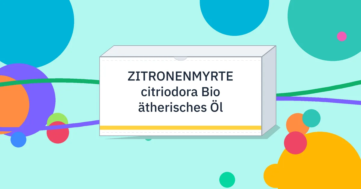 Symbolbild: Packung mit der Aufschrift ZITRONENMYRTE citriodora Bio ätherisches Öl (PZN 16660247) – Verfügbarkeit und Bezug in Apotheken in Frankfurt am Main