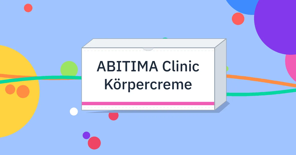 Symbolbild: Packung mit der Aufschrift ABITIMA Clinic Körpercreme (PZN 06812414) – Verfügbarkeit und Bezug in Apotheken in Frankfurt am Main