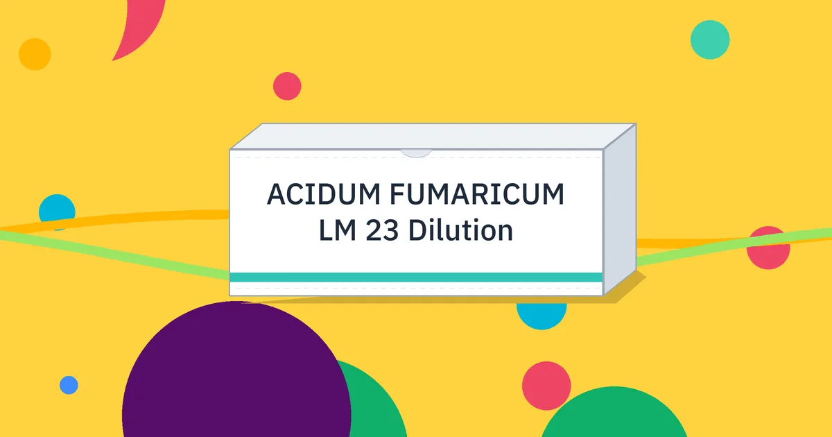 Symbolbild: Packung mit der Aufschrift ACIDUM FUMARICUM LM 23 Dilution (PZN 13274762) – Verfügbarkeit und Bezug in Apotheken in Frankfurt am Main