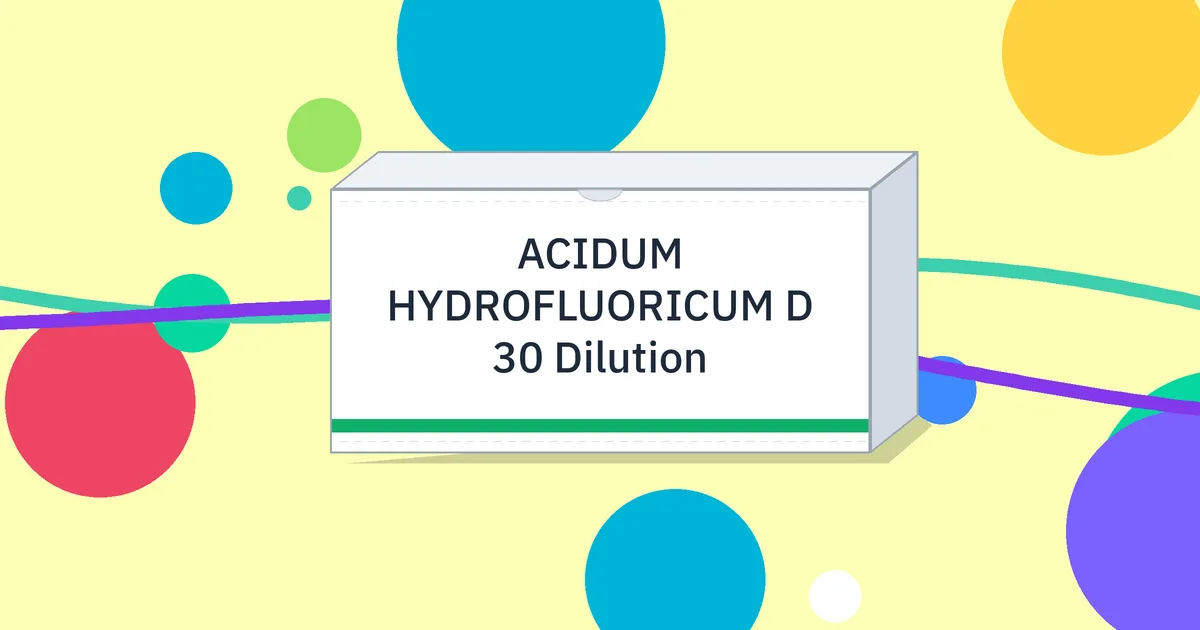 Symbolbild: Packung mit der Aufschrift ACIDUM HYDROFLUORICUM D 30 Dilution (PZN 02604914) – Verfügbarkeit und Bezug in Apotheken in Frankfurt am Main