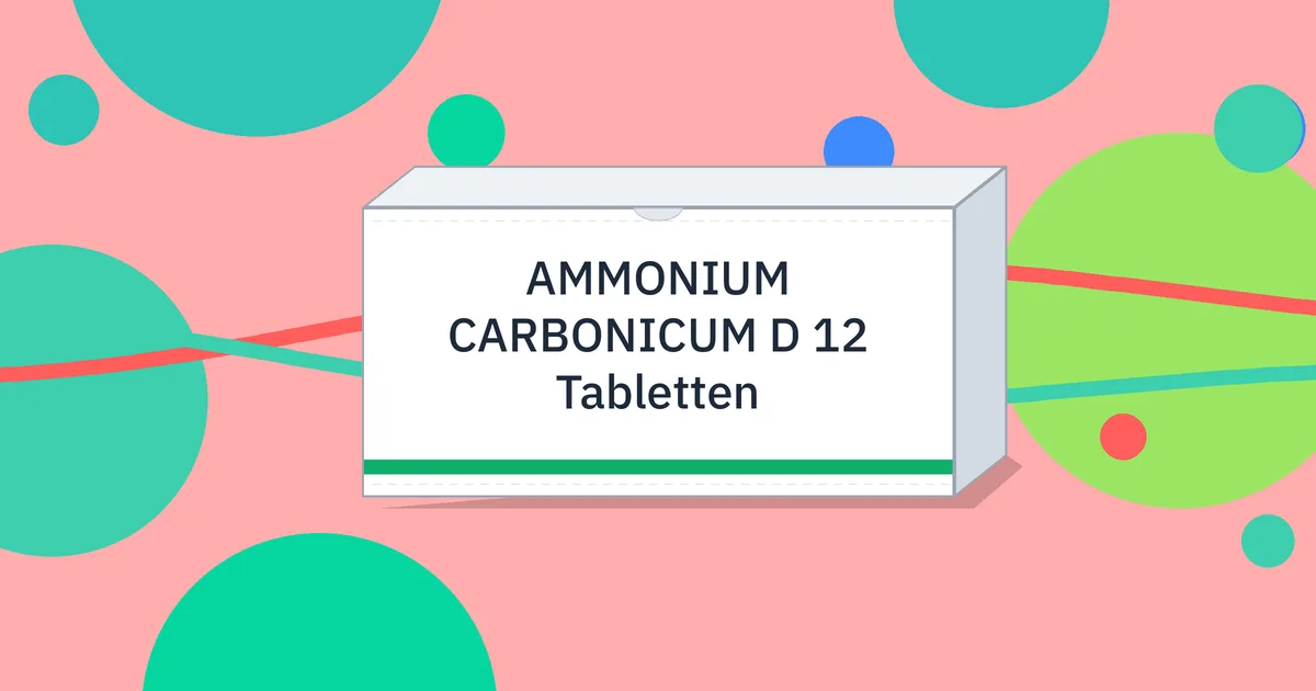 Symbolbild: Packung mit der Aufschrift AMMONIUM CARBONICUM D 12 Tabletten (PZN 02127236) – Verfügbarkeit und Bezug in Apotheken in Frankfurt am Main
