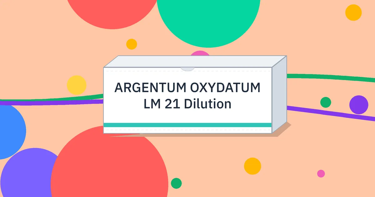Symbolbild: Packung mit der Aufschrift ARGENTUM OXYDATUM LM 21 Dilution (PZN 12769214) – Verfügbarkeit und Bezug in Apotheken in Frankfurt am Main