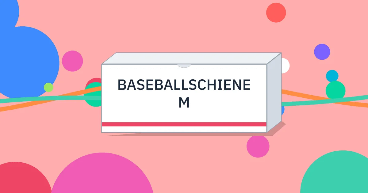 Symbolbild: Packung mit der Aufschrift BASEBALLSCHIENE M (PZN 19069773) – Verfügbarkeit und Bezug in Apotheken in Frankfurt am Main