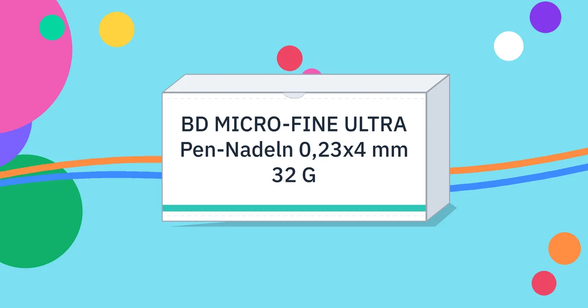 Symbolbild: Packung mit der Aufschrift BD MICRO-FINE ULTRA Pen-Nadeln 0,23x4 mm 32 G (PZN 11299249) – Verfügbarkeit und Bezug in Apotheken in Frankfurt am Main
