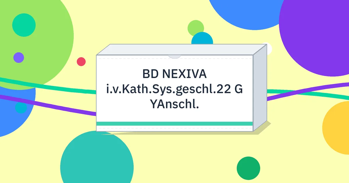 Symbolbild: Packung mit der Aufschrift BD NEXIVA i.v.Kath.Sys.geschl.22 G YAnschl. (PZN 08404441) – Verfügbarkeit und Bezug in Apotheken in Frankfurt am Main