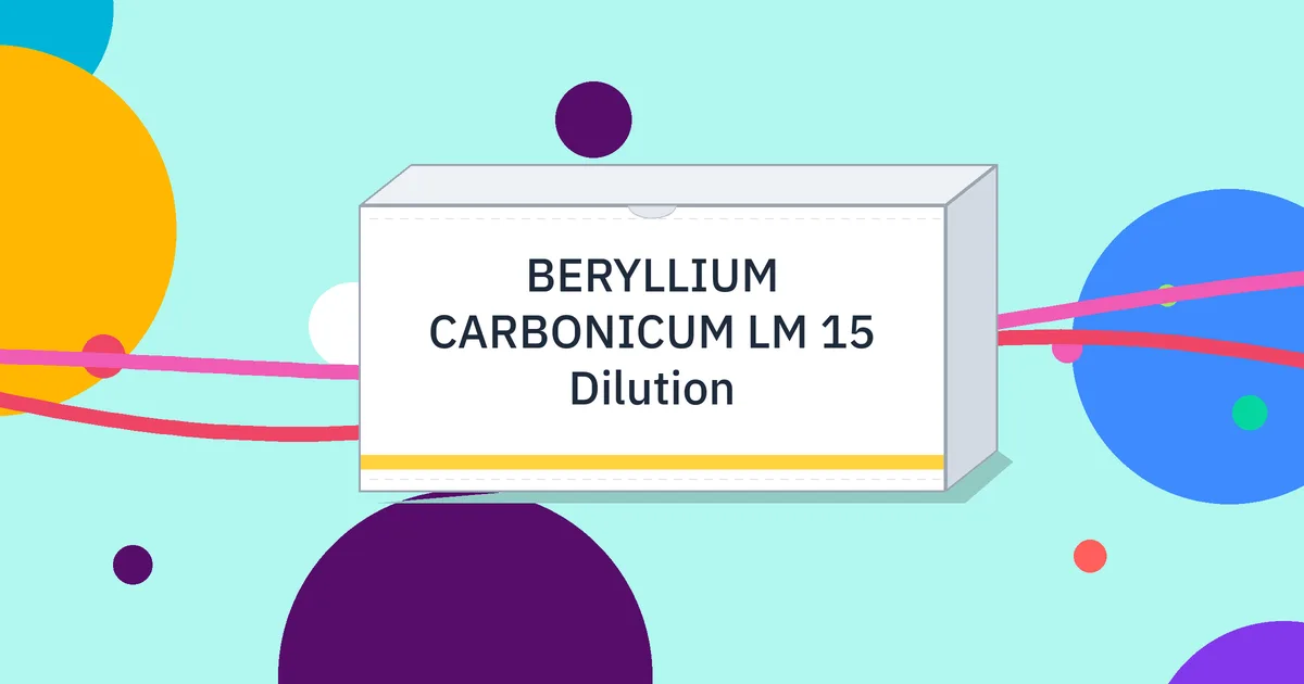 Symbolbild: Packung mit der Aufschrift BERYLLIUM CARBONICUM LM 15 Dilution (PZN 13384189) – Verfügbarkeit und Bezug in Apotheken in Frankfurt am Main