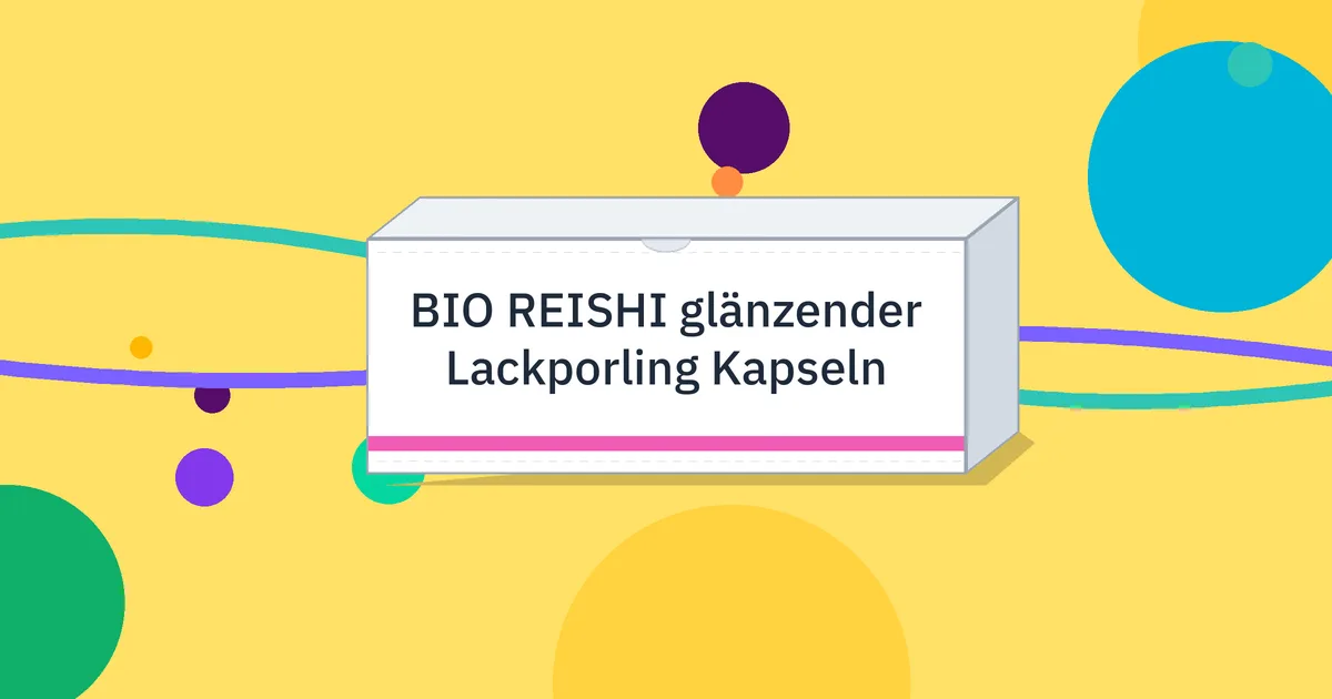 Symbolbild: Packung mit der Aufschrift BIO REISHI glänzender Lackporling Kapseln (PZN 20403846) – Verfügbarkeit und Bezug in Apotheken in Frankfurt am Main
