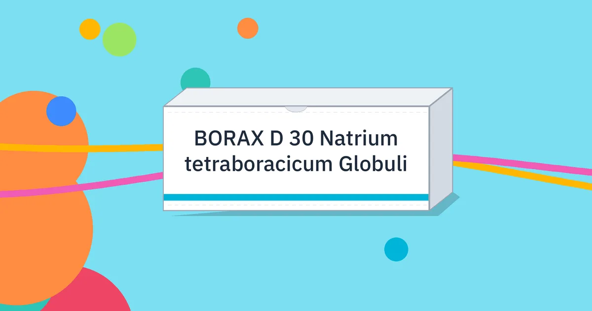 Symbolbild: Packung mit der Aufschrift BORAX D 30 Natrium tetraboracicum Globuli (PZN 17298937) – Verfügbarkeit und Bezug in Apotheken in Frankfurt am Main
