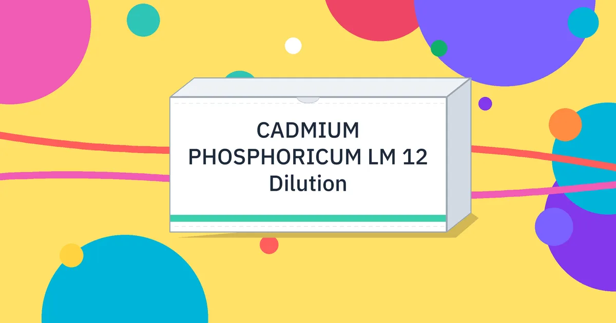 Symbolbild: Packung mit der Aufschrift CADMIUM PHOSPHORICUM LM 12 Dilution (PZN 13402042) – Verfügbarkeit und Bezug in Apotheken in Frankfurt am Main