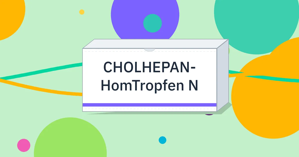 Symbolbild: Packung mit der Aufschrift CHOLHEPAN-HomTropfen N (PZN 03448563) – Verfügbarkeit und Bezug in Apotheken in Frankfurt am Main