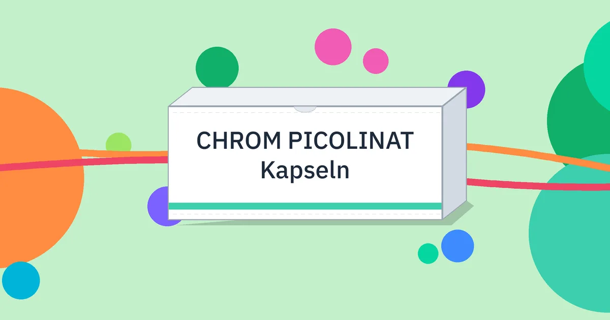 Symbolbild: Packung mit der Aufschrift CHROM PICOLINAT Kapseln (PZN 09385303) – Verfügbarkeit und Bezug in Apotheken in Frankfurt am Main